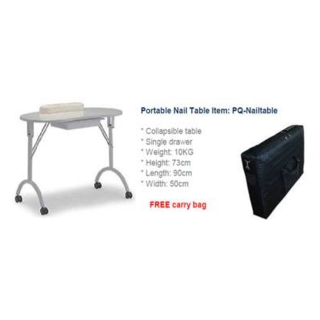 Portable Nail Tech Table - Designer Nail and Beauty
